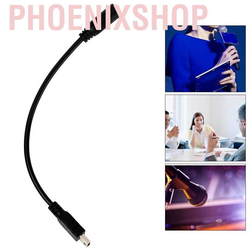 Phoenixshop Mini USB to 3.5mm Three Pole Audio Jack Microphone Adapter ...