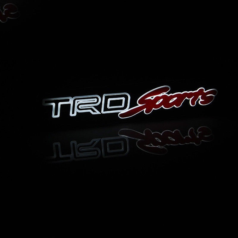 TRD Sport Emblem Badge Sticker Led Light Front Grill Toyota | Shopee ...