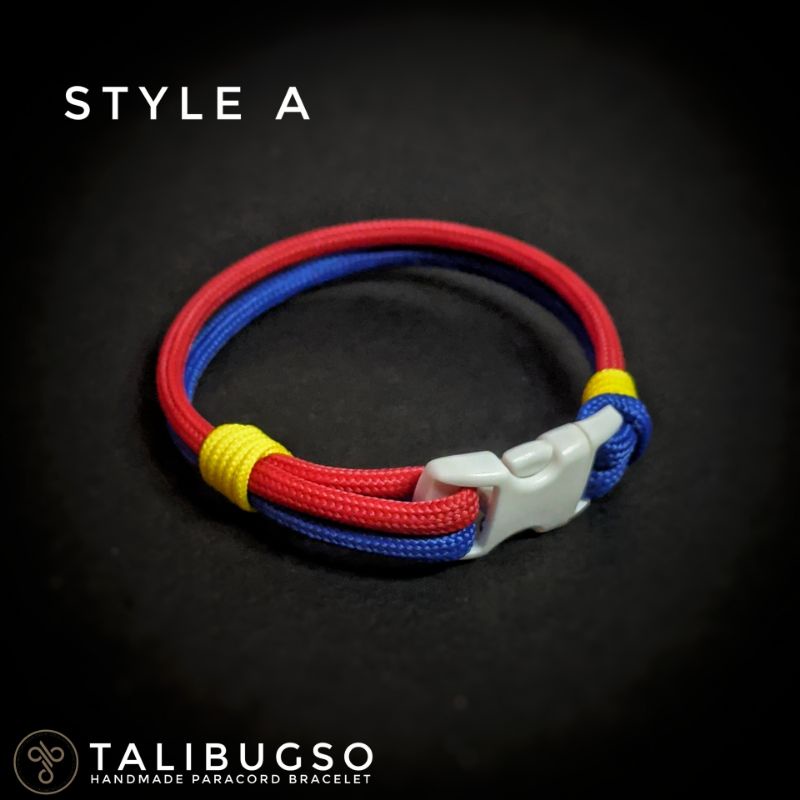 Nautical Minimalist Paracord Bracelet PH flag inspired | TALIBUGSO ...