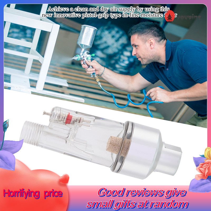 【ready stocks】Paint Fittings Airbrush Mini Air Filter Moisture Water ...