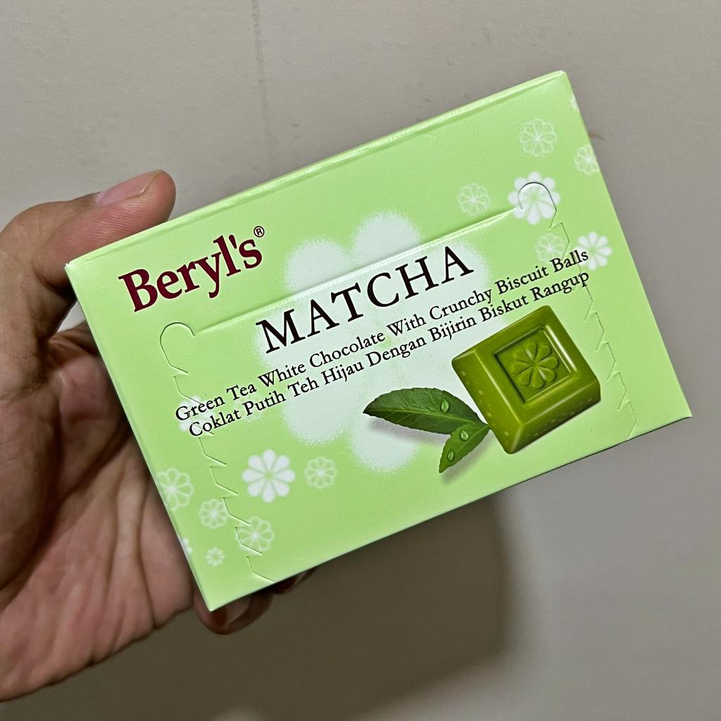 Beryl's Matcha Green Tea White Chocolate With Crunchy Biscuit Balls 60g ...