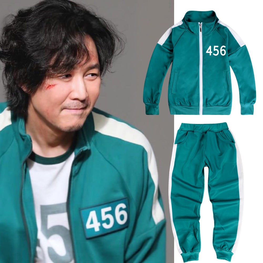Korean Squid Game Kids Costume Jacket Pants Boys Girls Sportswear Set ...