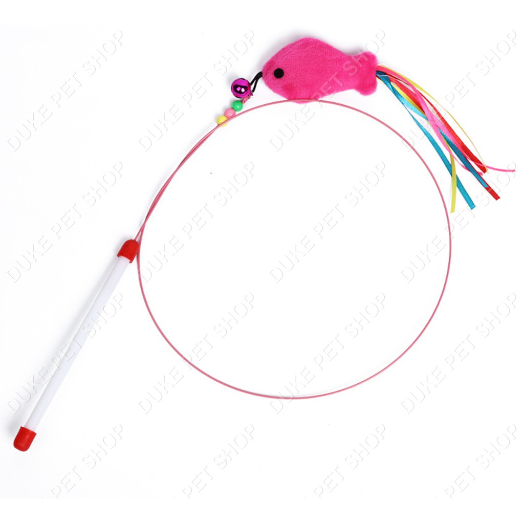 Cat Teaser Pet Cat Puppy Teaser Bell Feather Retractable Stick Rod ...