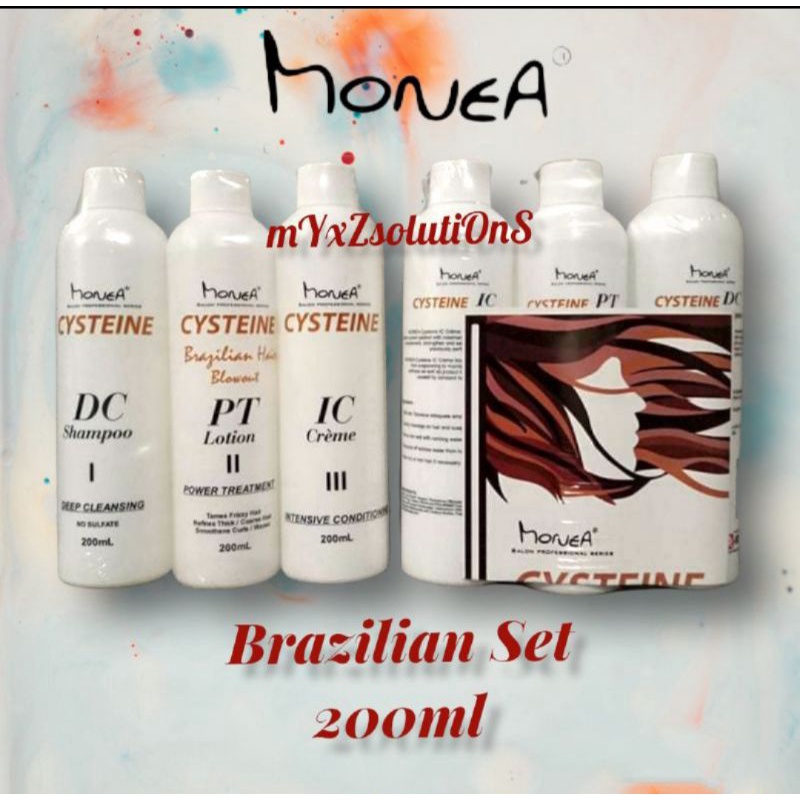 MONEA Cystein Hair Brazilian Set 200ml | Shopee Philippines