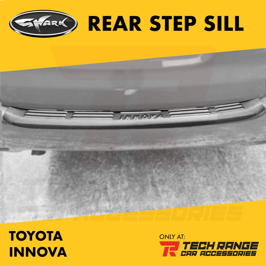 Toyota Innova 2009 - 2024 Shark Rear Step Sill / Bumper Guard ...