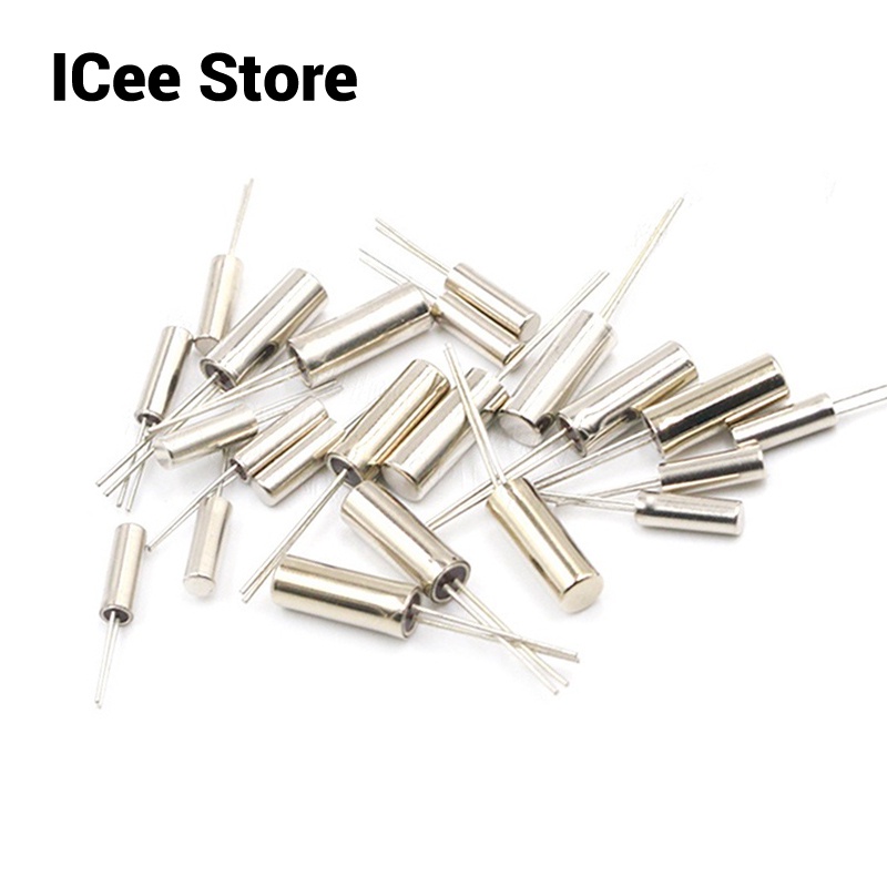 10pcs Cylindrical Crystal Oscillator 2 6mm 3 8mm 6m 8m 12m 16m 20m 24m 25m 26m 27m 32k 32 768k