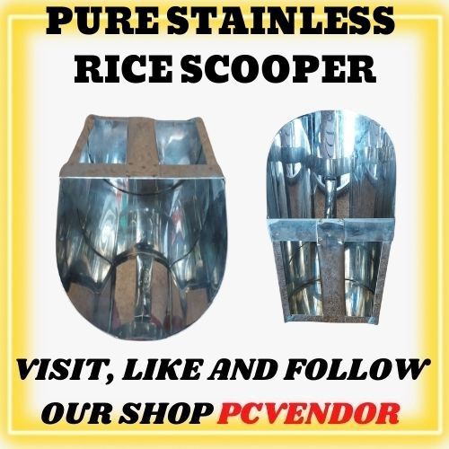 PURE STAINLESS 1KILO RICE SCOOPER PERFECT FOR HOME AND BUSINESS USE ...