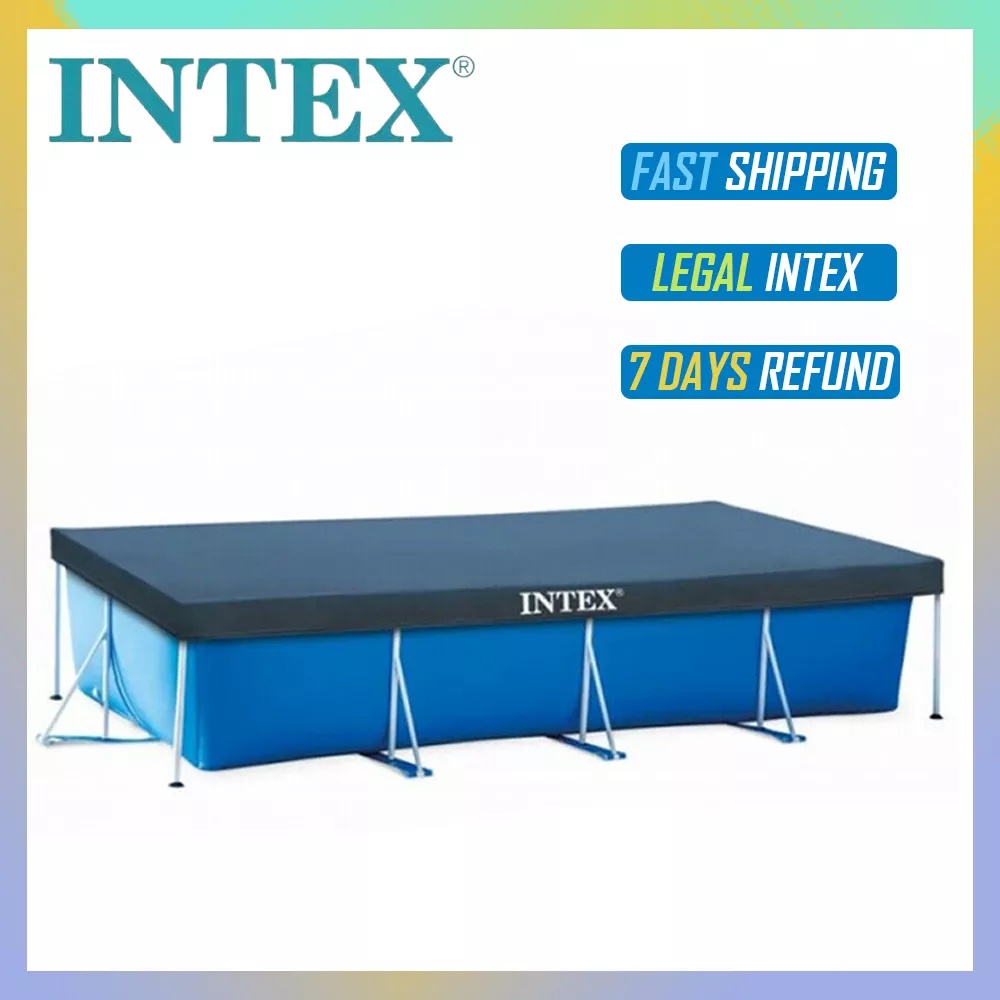 INTEX 28038 3.0m X 2.1m Pool Cover Pool Cover (For Intex 3m Intex 2.6m ...