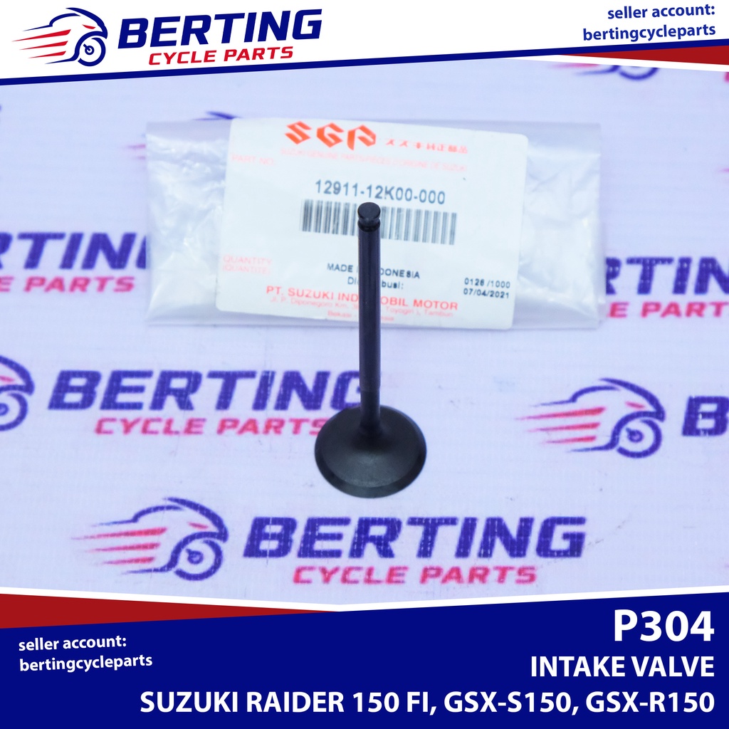 SGP INTAKE EXHAUST VALVE Suzuki Raider R150 FI GSX-R150 GSX-S150 12911 ...