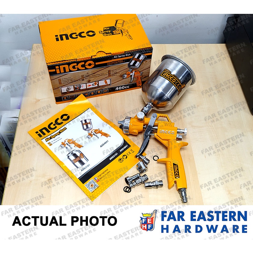 INGCO Air Pneumatic Paint Spray Gun Paint Sprayer 400CC | 600CC INHT ...