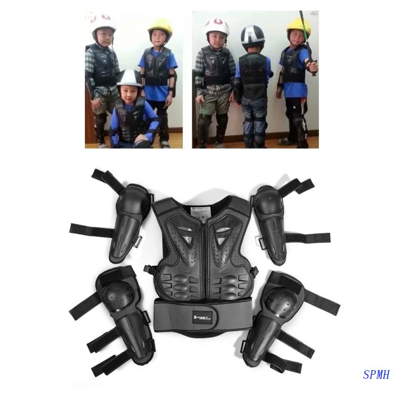 Super Kids Motorcycle Full Body Armor Racing Motocross Jacket Spine ...