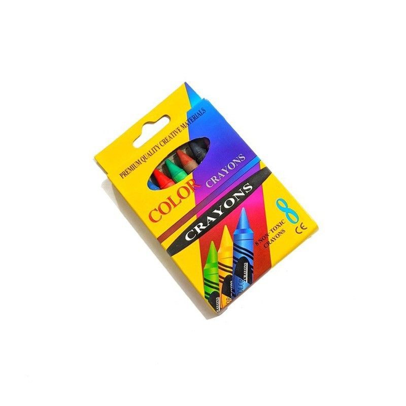 8color Non-Toxic Generic crayons art & crafts schoolsupplies | Shopee ...