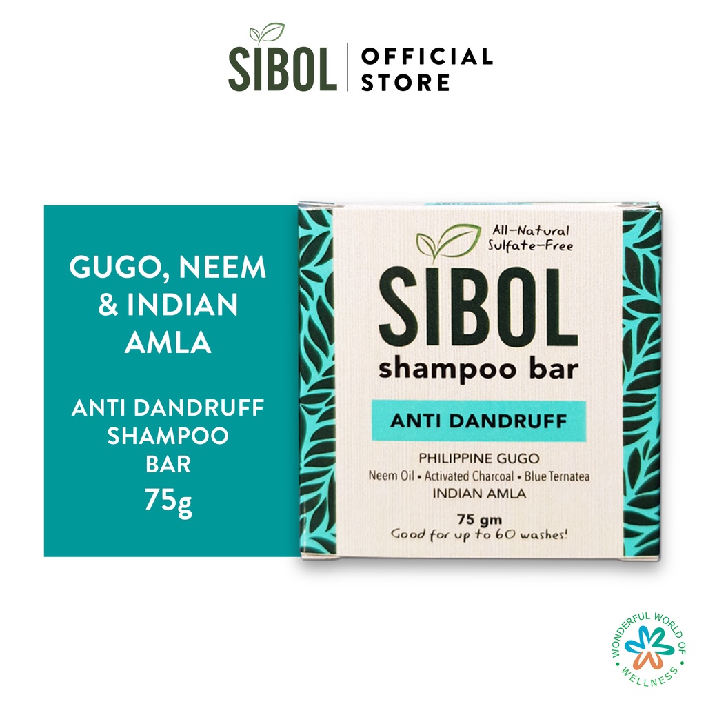 Sibol Anti Dandruff Shampoo Bar 75g Gugo & Neem Oil | Shopee Philippines
