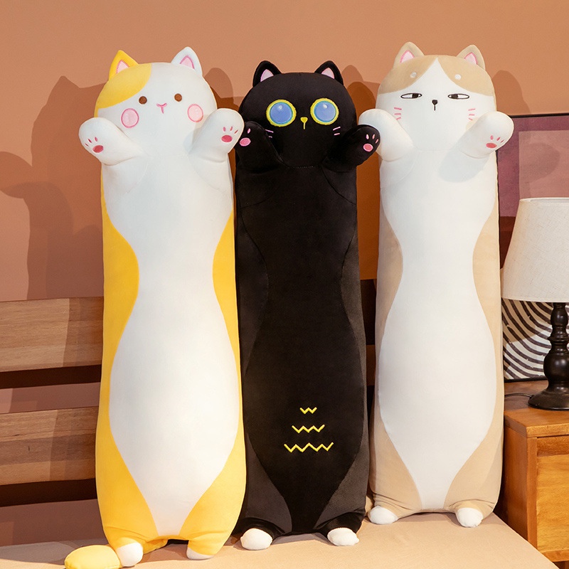 Soft/Cute /Plush /Long Cat/Pillow/ Pillow Plush Toys Stuffed Office Nap ...