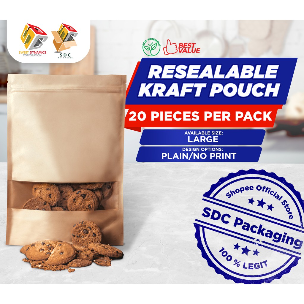 Resealable Pouch (BUNDLE of 20 Large-Sized Pouch) | Shopee Philippines