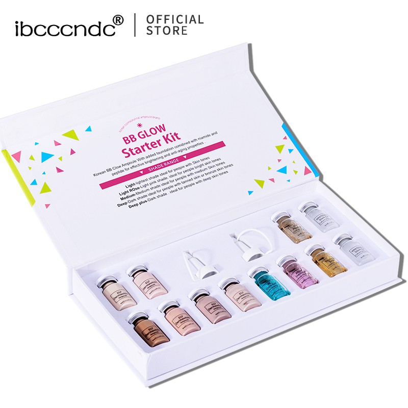 Ibcccndc BB Glow Skin Cream Meso Brightening Serum Anti Aging Kit 12 Pcs/Set | Shopee Philippines