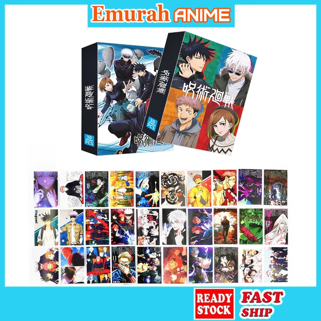 Jujutsu Kaisen Lomo Card (Extra Big Size) 30pcs Gojo Itadori Megumi ...