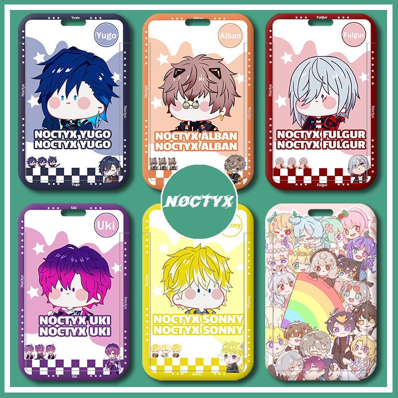 Anime Cartoon Luxiem Noctyx Alban Uki Yugo Custom Student School ID ...