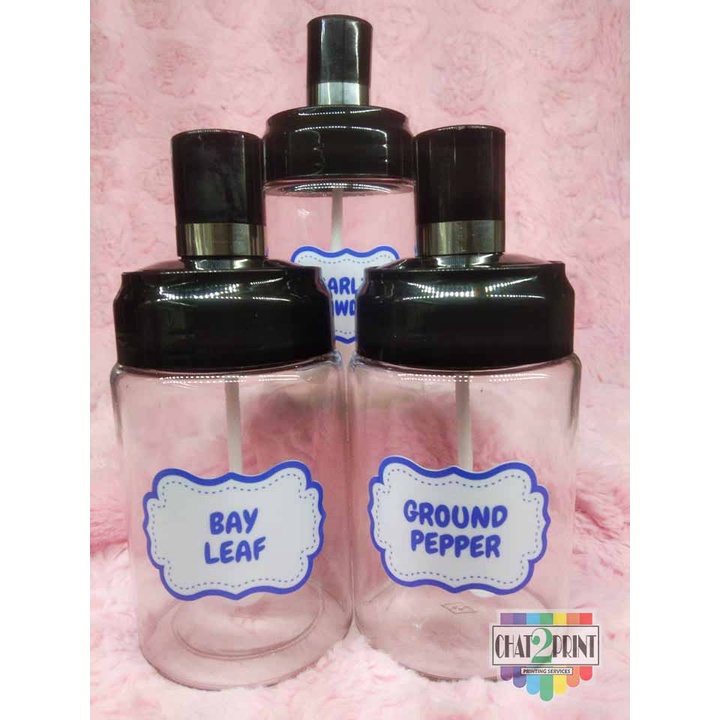 Condiments Jar Sticker Label 1pc | Chat2print Vinyl Sticker | Sticker ...