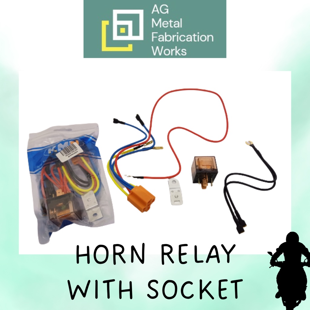 MOTORCYCLE HORN/LED RELAY KMN UNIVERSAL 5PIN /MINI DRIVING LIGHT RELAY ...