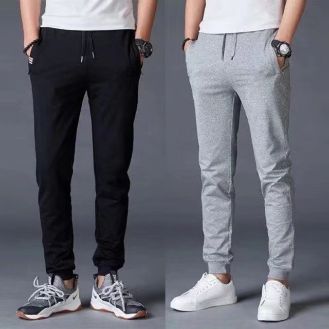 COD Unisex Plain Trendy Cotton Jogger Pants Track Jagger Pants Jogging ...