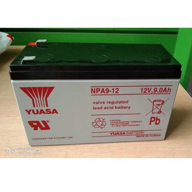 YUASA 9AH 12V NPA9-12 NP9-12 12V 9 Ah NPH9-12 NP9W/12 12V, 36W/Cell | Shopee Philippines