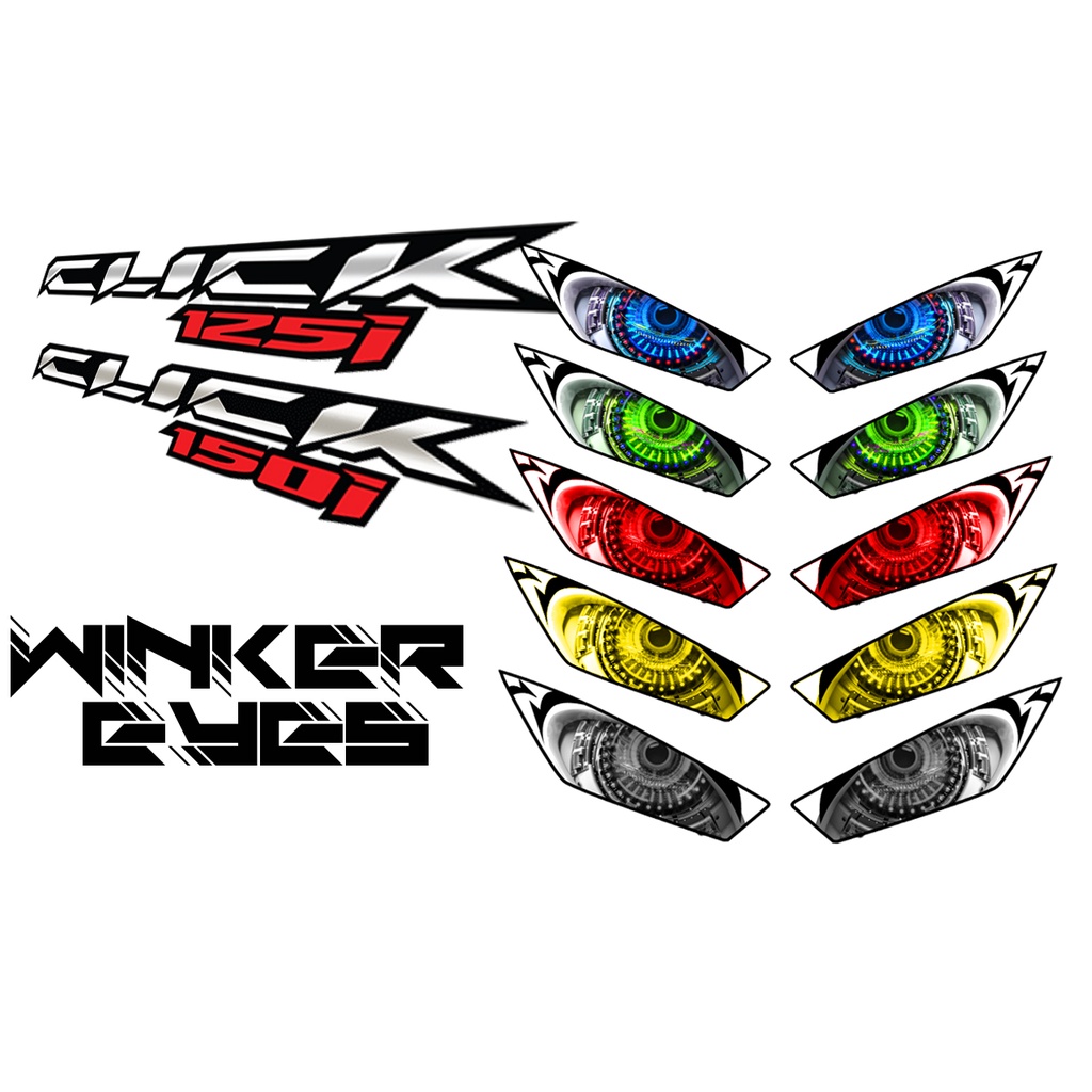HONDA CLICK EYE WINKER STICKER ROBOTIC | Shopee Philippines