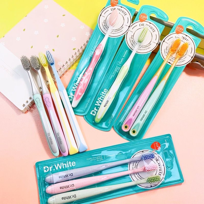 Dr.White 1pcs/2pcs/3pcs Family pack Adult toothbrush soft and high ...