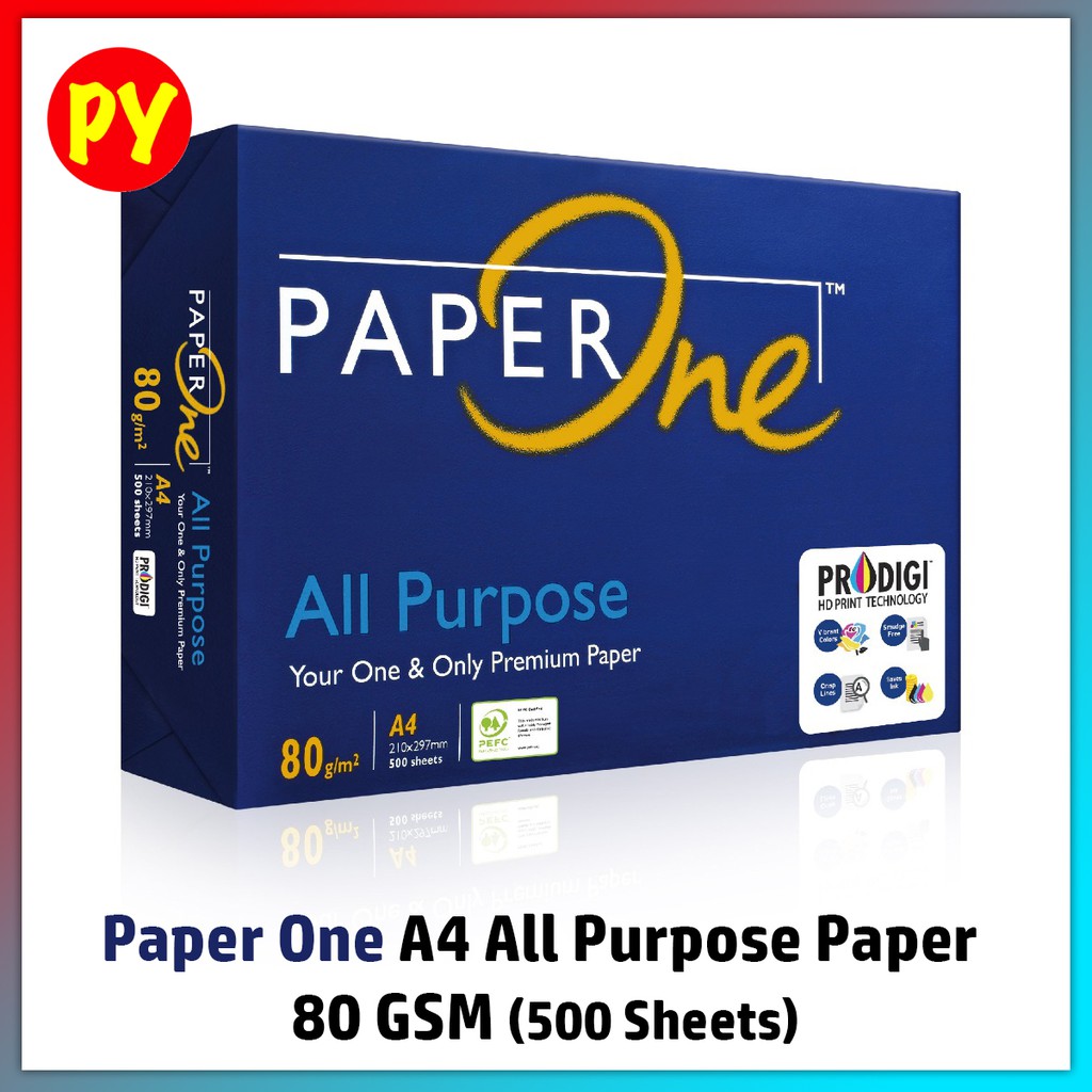PaperOne A4 Multipurpose Paper - Paper One A4 80gsm (500 Sheets ...
