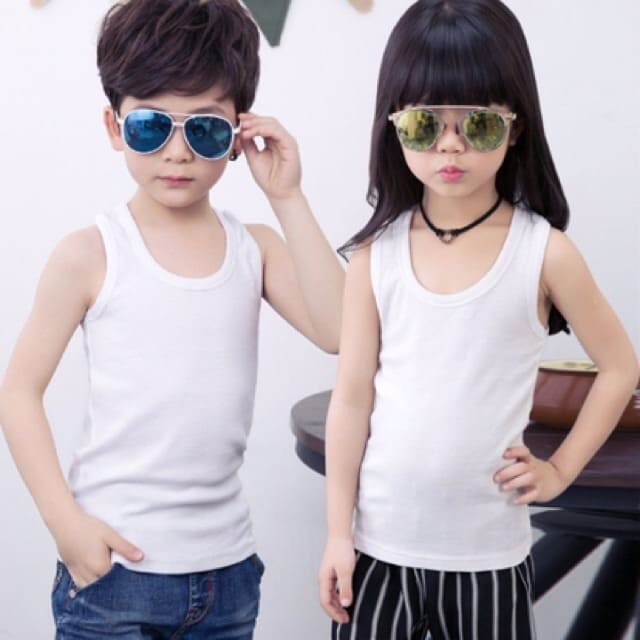 NEW!!! F&F Plain White sando for kids(1-7 yrs) | Shopee Philippines