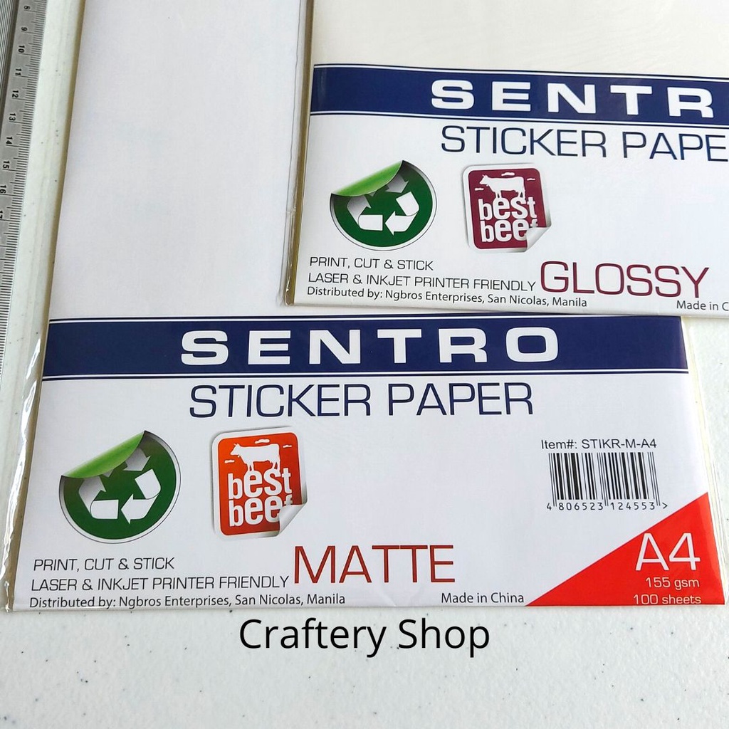 Sticker Paper Pack of 10pcs A4 Size | Shopee Philippines