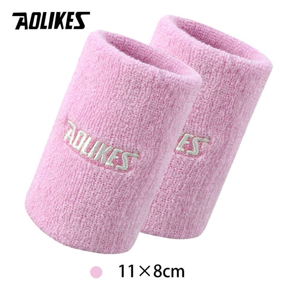 AOLIKES 1 Pair Sport Sweatband Hand Wrist Band Wristband Sweat Support ...