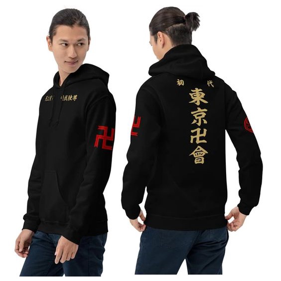 Jacket HOODIE ANIME VALHALLA TOKYO REVENGERS TOMAN MANJI FLOWER ...