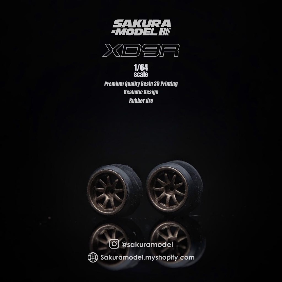 1/64 Custom Wheels Sakura model Work XD9R | Shopee Philippines