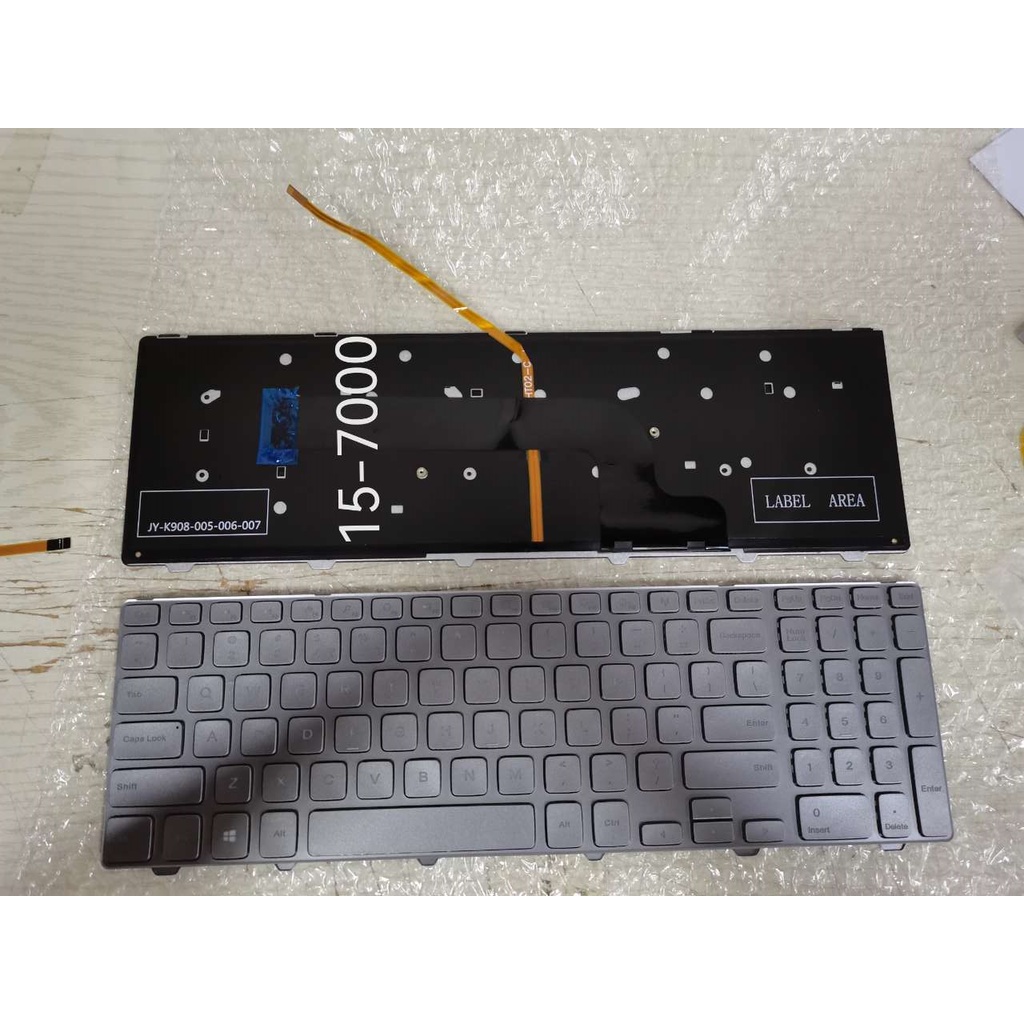 Dell Inspiron 15-7000 series 7537 Silver Laptop Keyboard US Layout ...