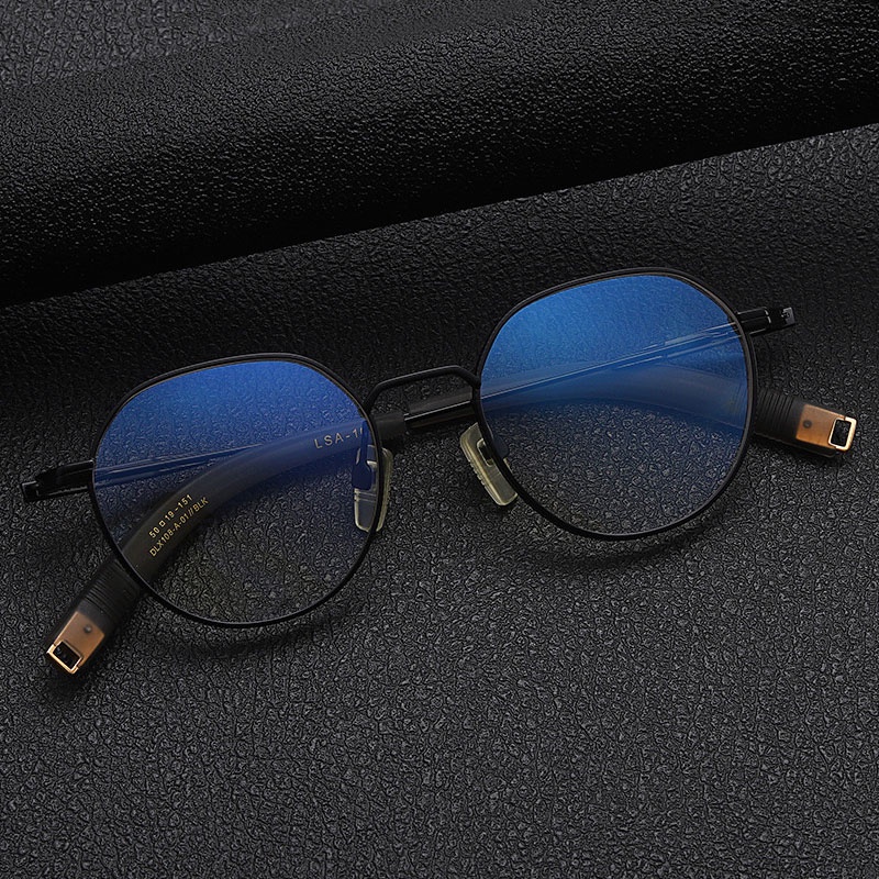 Japanese Handmade Pure Titanium Glasses Frame Men Women Luxury Brand ...