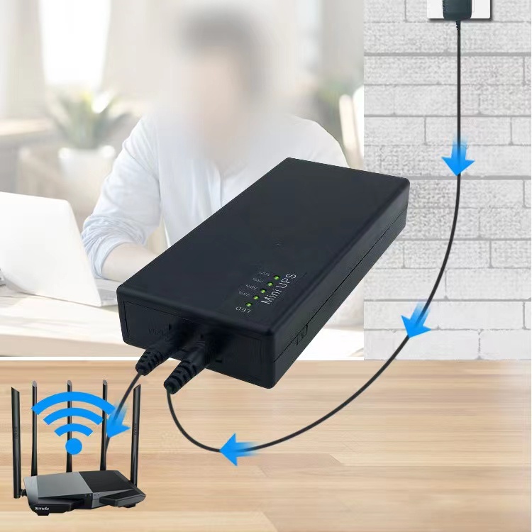 12V 3A 12000mAh Mini UPS For Router Modem Mini UPS For WIFI Modem UPS ...
