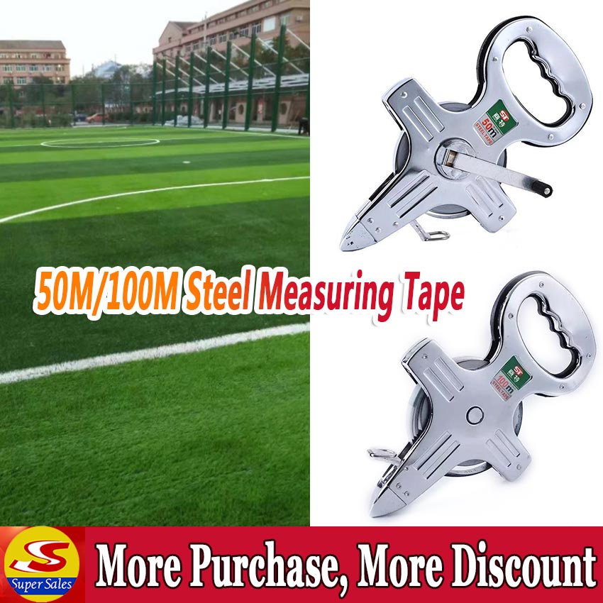 【SuperSales】Metric 50/100M Steel Measuring Tape Stainless Steel Shelf ...