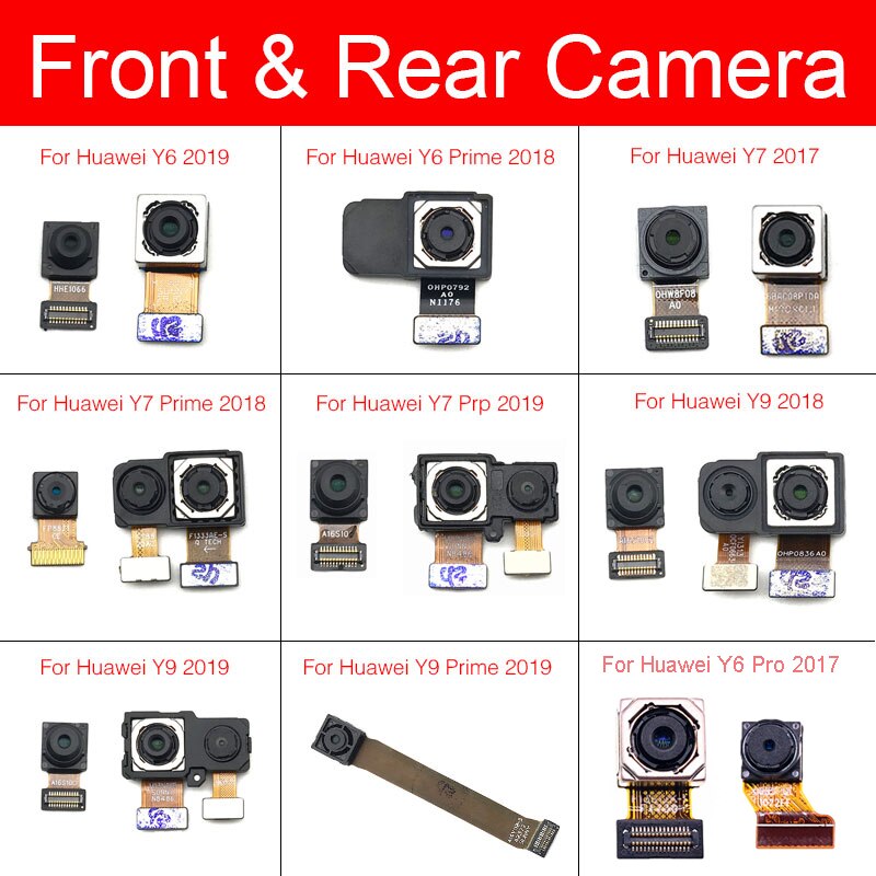 Main Rear Camera For Huawei Y6 Y7 Y9 Prime Pro 2017 2018 2019 Back Big ...
