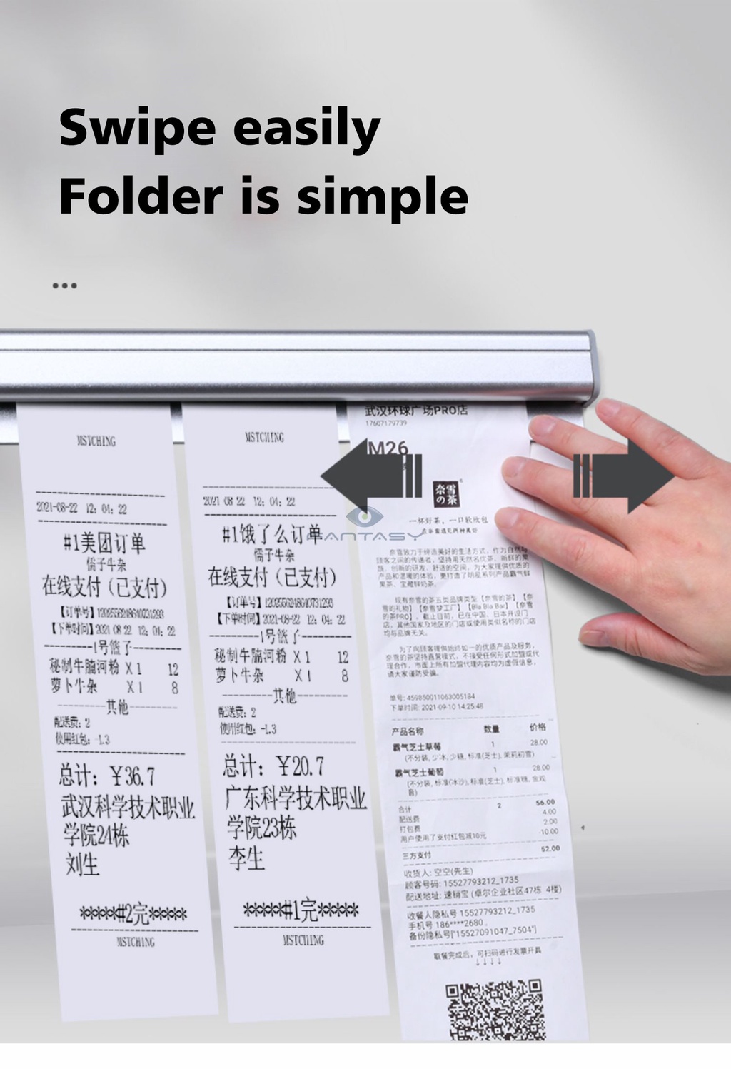 Sviao High Quality Kitchen Menu Clip Receipt Holder No Punching Stick ...