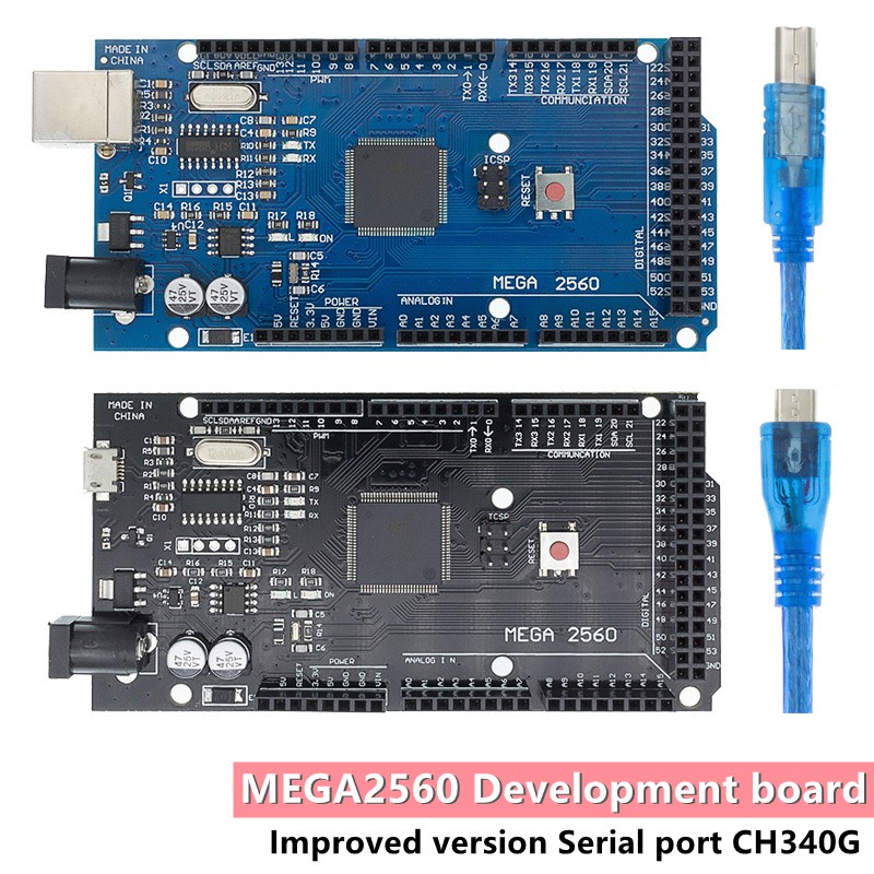 Mega2560 Mega 2560 R3 (Atmega2560-16au Ch340G) Development Board Avr Mega2560 Usb Board For ...