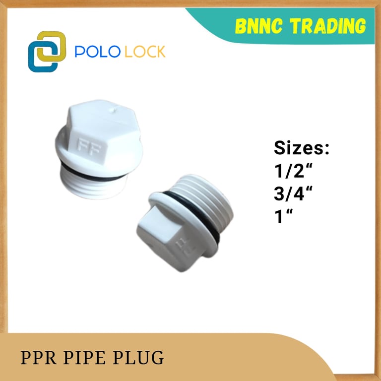 POLOLOCK PPR PIPE PLUG 1/2 3/4 1 | Shopee Philippines