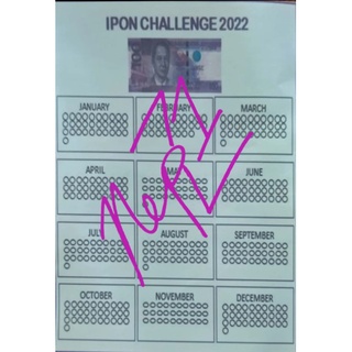 Ipon challenge sticker chart (3pcs na) + free | Shopee Philippines