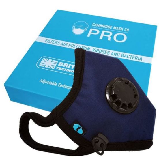 UK Cambridge Mask Face Pro N99 Washable Reusable With Valve Deactivator ...