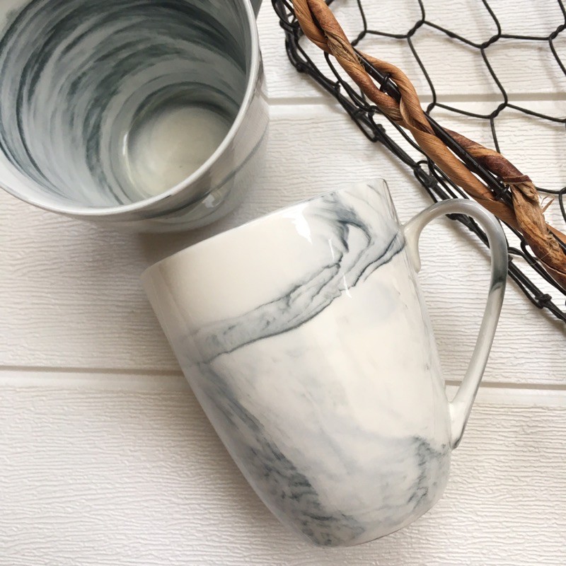 Gray Marble Ceramic Mugs | Shopee Philippines