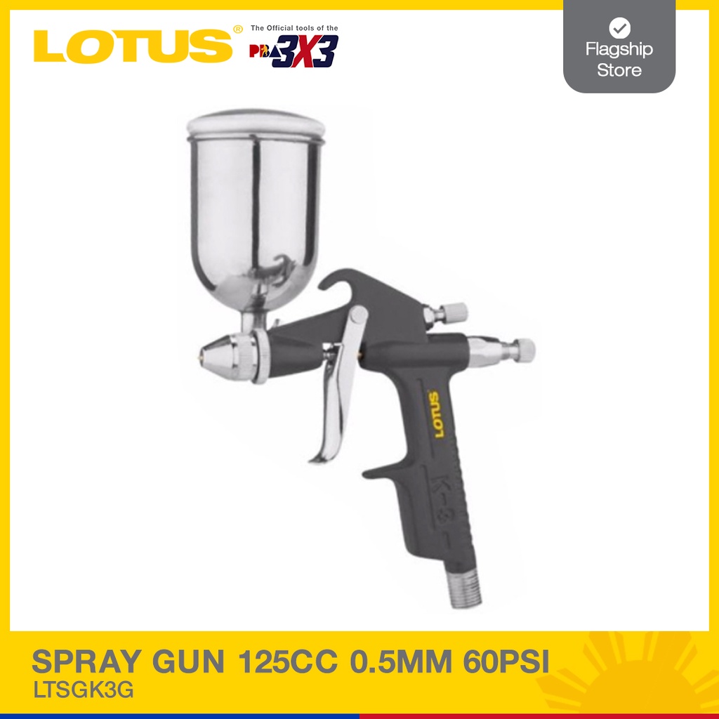 Lotus Spraygun 125CC 0.5MM 60PSI LTSGK3G - Paint Tools | Shopee Philippines