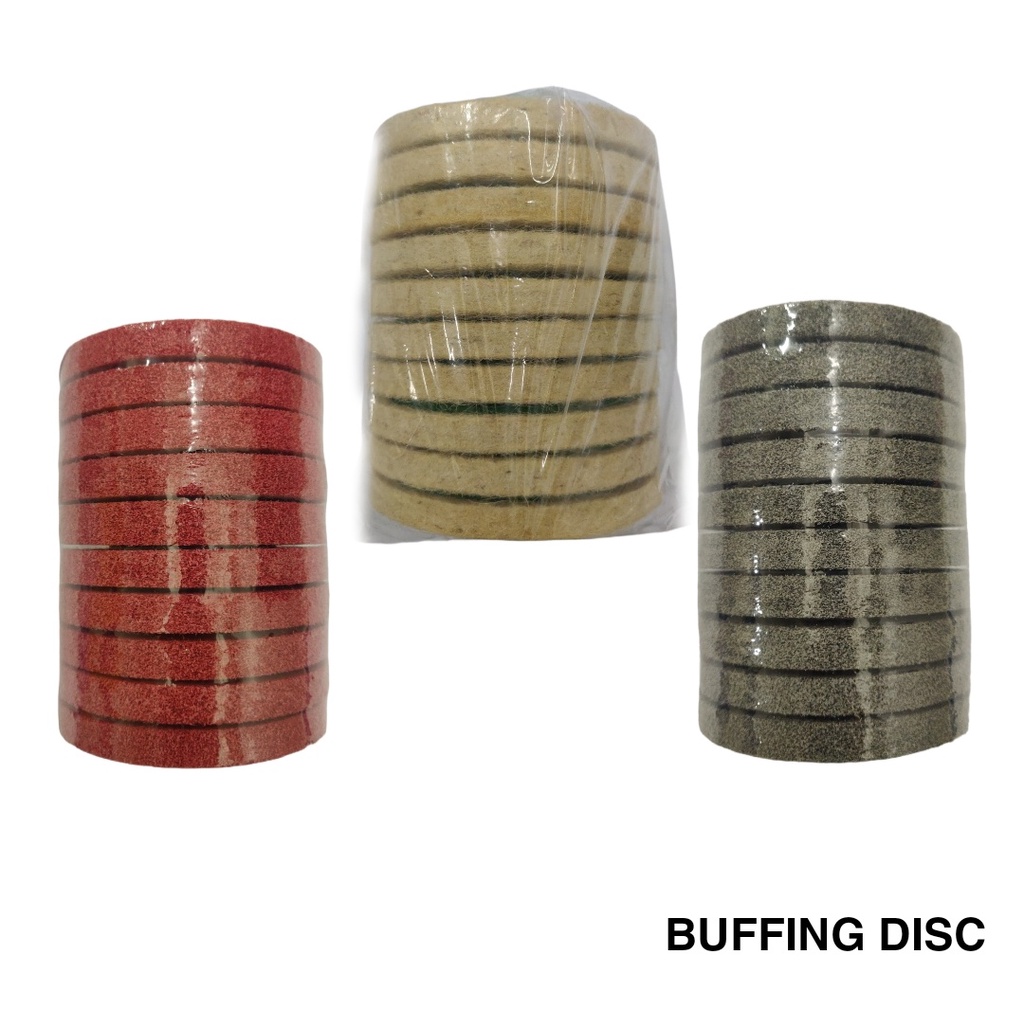 BUFFING DISC/ BUFFING WHEELWHITE, GREY, RED 4” | Shopee Philippines