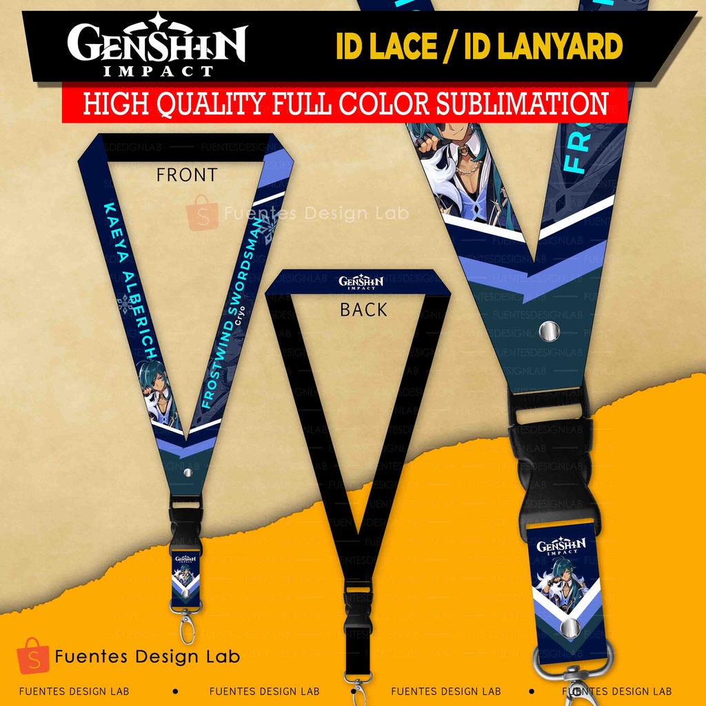 GENSHIN IMPACT ID Lace | GENSHIN IMPACT LANYARD | Shopee Philippines