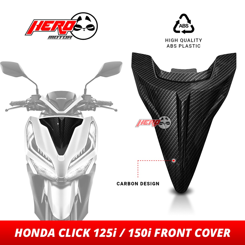 Honda Click 125i/150i Front Panel Cover Carbon Fiber For Click V2 Game ...