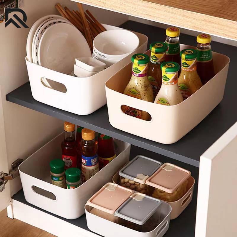COD 1PCS Desktop Plastic Box Cosmetic Organizing Box Kitchen Storage ...